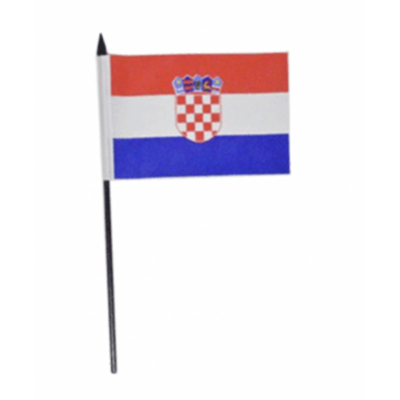 MINI DRAPEAU CROATIE - 15X10cm - Class Design