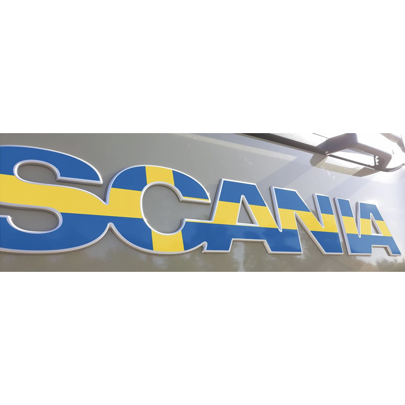 STICKERS MONOGRAMME DE CALANDRE SCANIA NG R & S - SUÈDE - Class Design